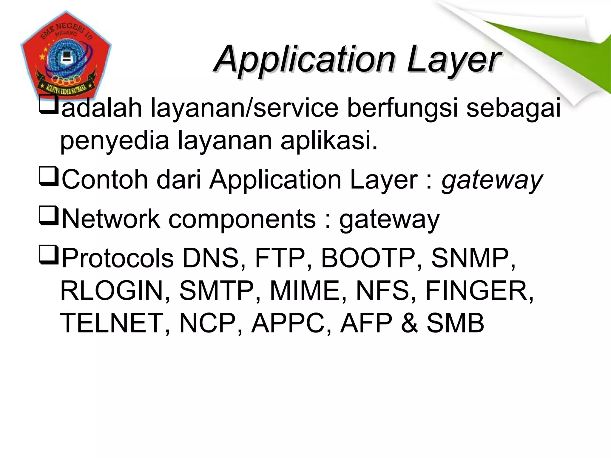 Lapisan protokol jaringan | PPT