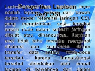 Lapisan sesi osi | PPTX
