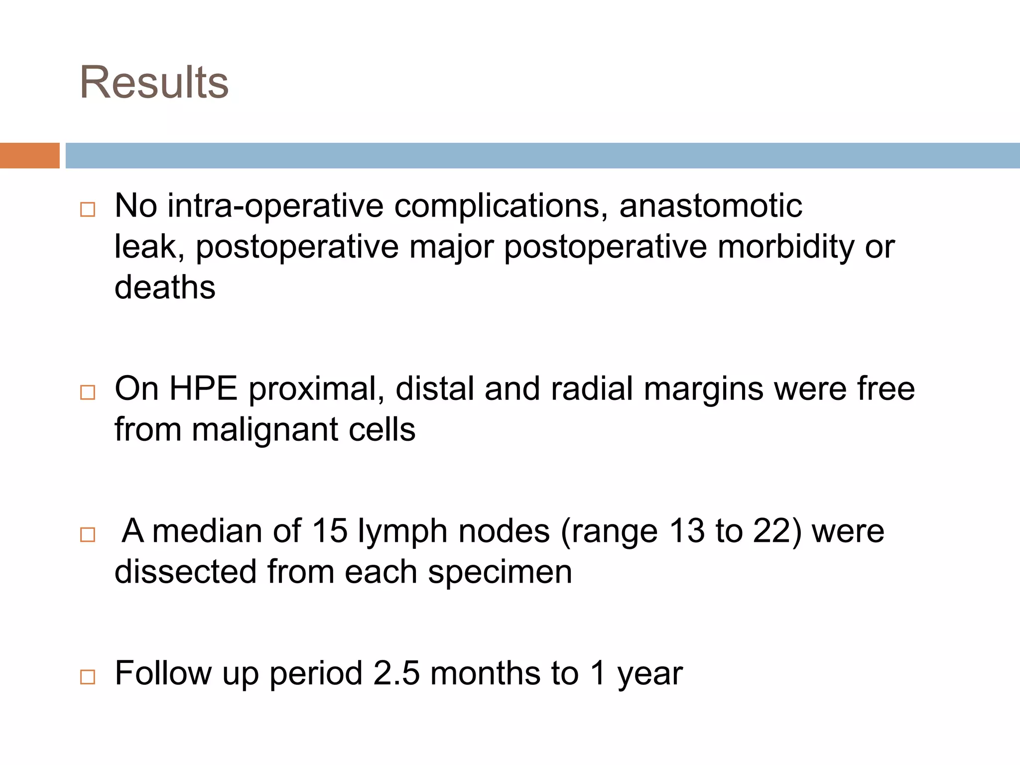 Laparoscopic Ivor Lewis Esophagectomy | PPTX