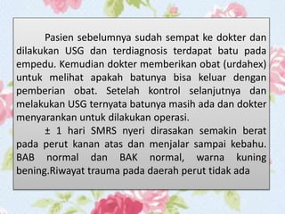 Lapkas colelithiasis | PPTX
