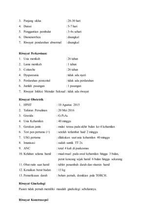 Lapkas persalinan lama (pembimbing : dr. Arie Widiyasa, spOG) | DOCX