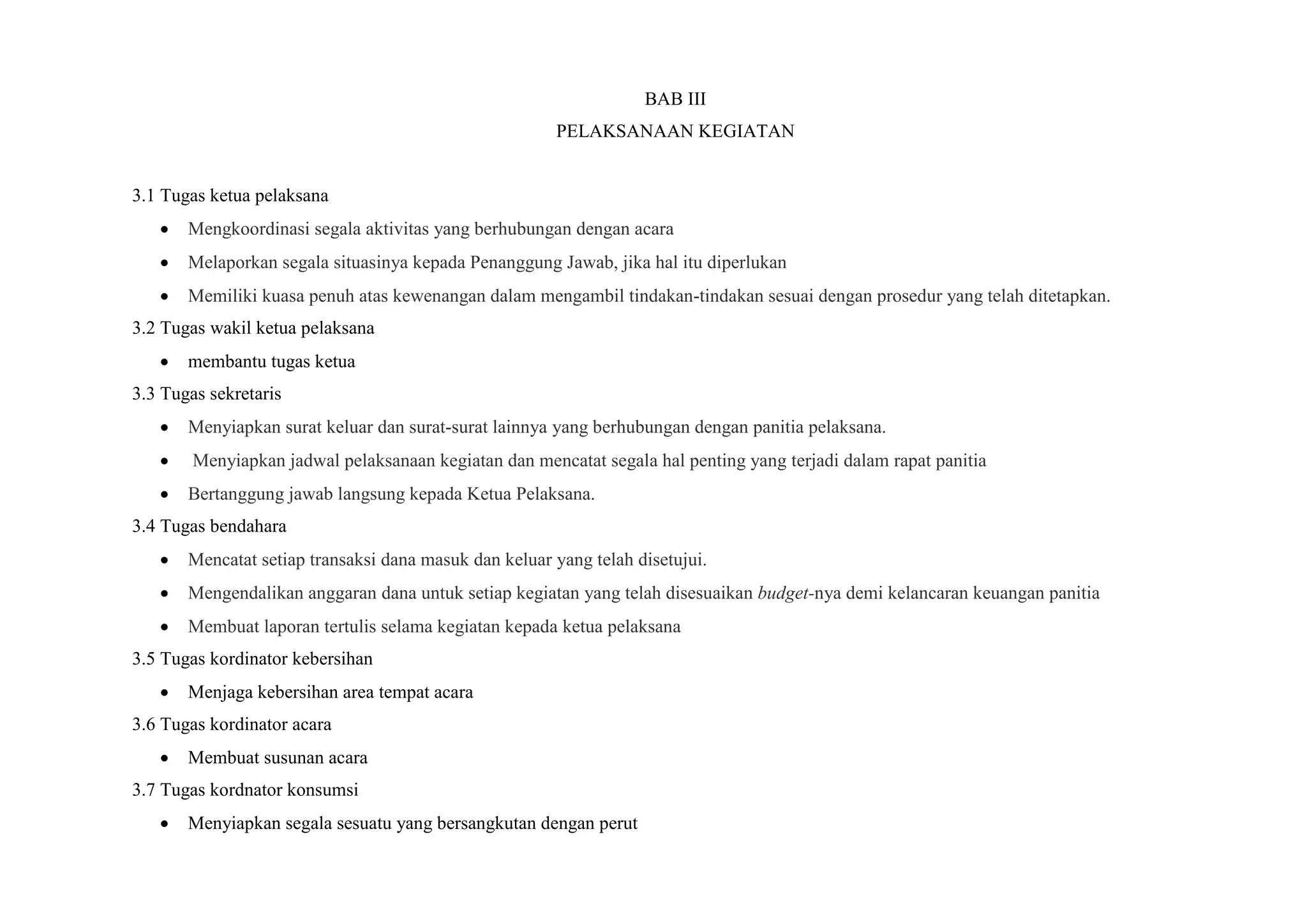 contoh laporan kegiatan PKKMB | PDF