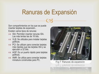 La placa madre y sus piezas y funciones | PPTX