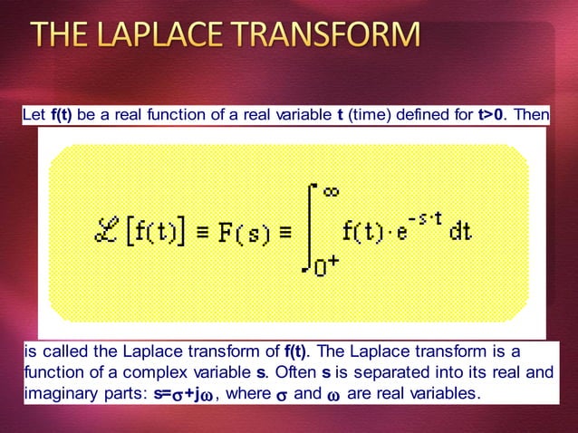 Laplace transformation | PPT