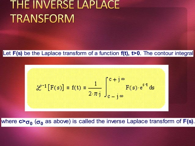 Laplace transformation | PPT