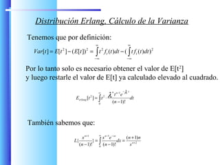 Transformadas de Laplace de Algunas Distribuciones Relevantes: Erlang ...