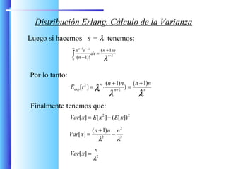 Transformadas de Laplace de Algunas Distribuciones Relevantes: Erlang ...
