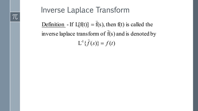 Laplace transform and its application | PPTX