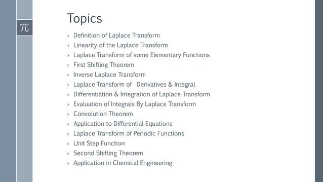 Laplace transform and its application | PPTX