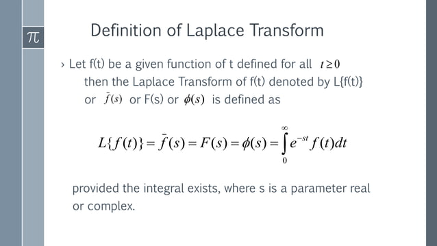 Laplace transform and its application | PPTX