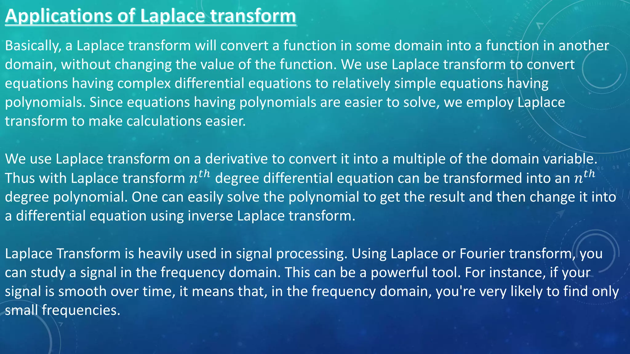 Laplace Transform and its applications | PPTX