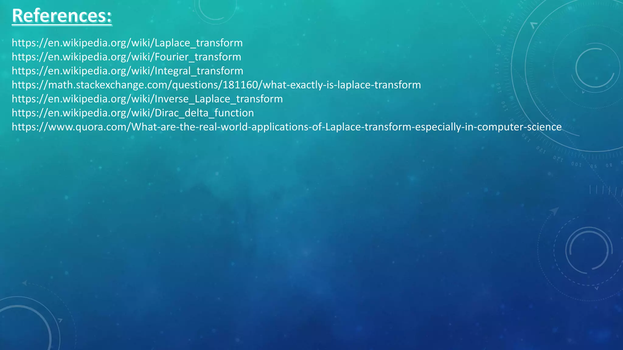 Laplace Transform and its applications | PPTX | Science