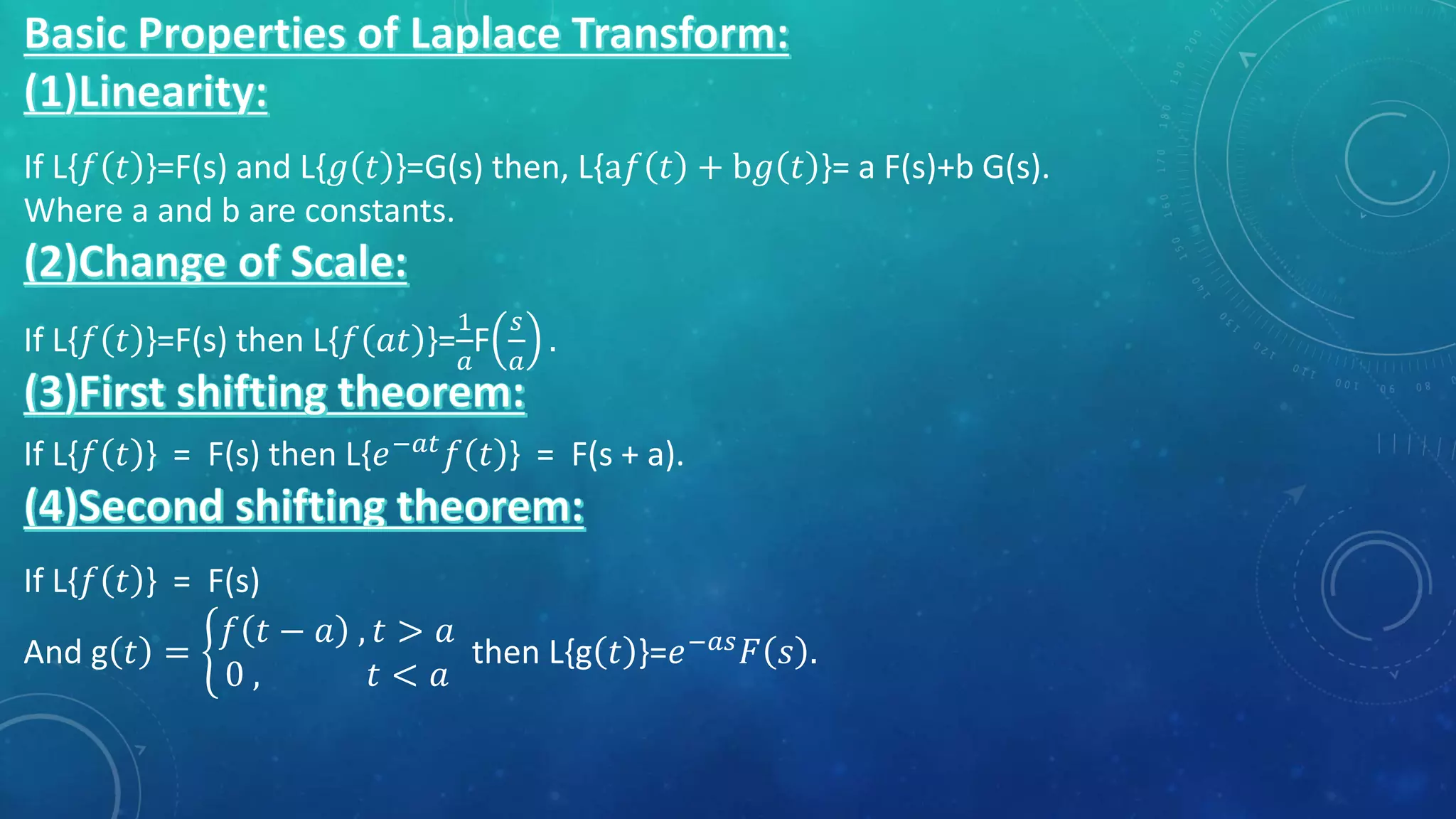 Laplace Transform and its applications | PPTX | Science