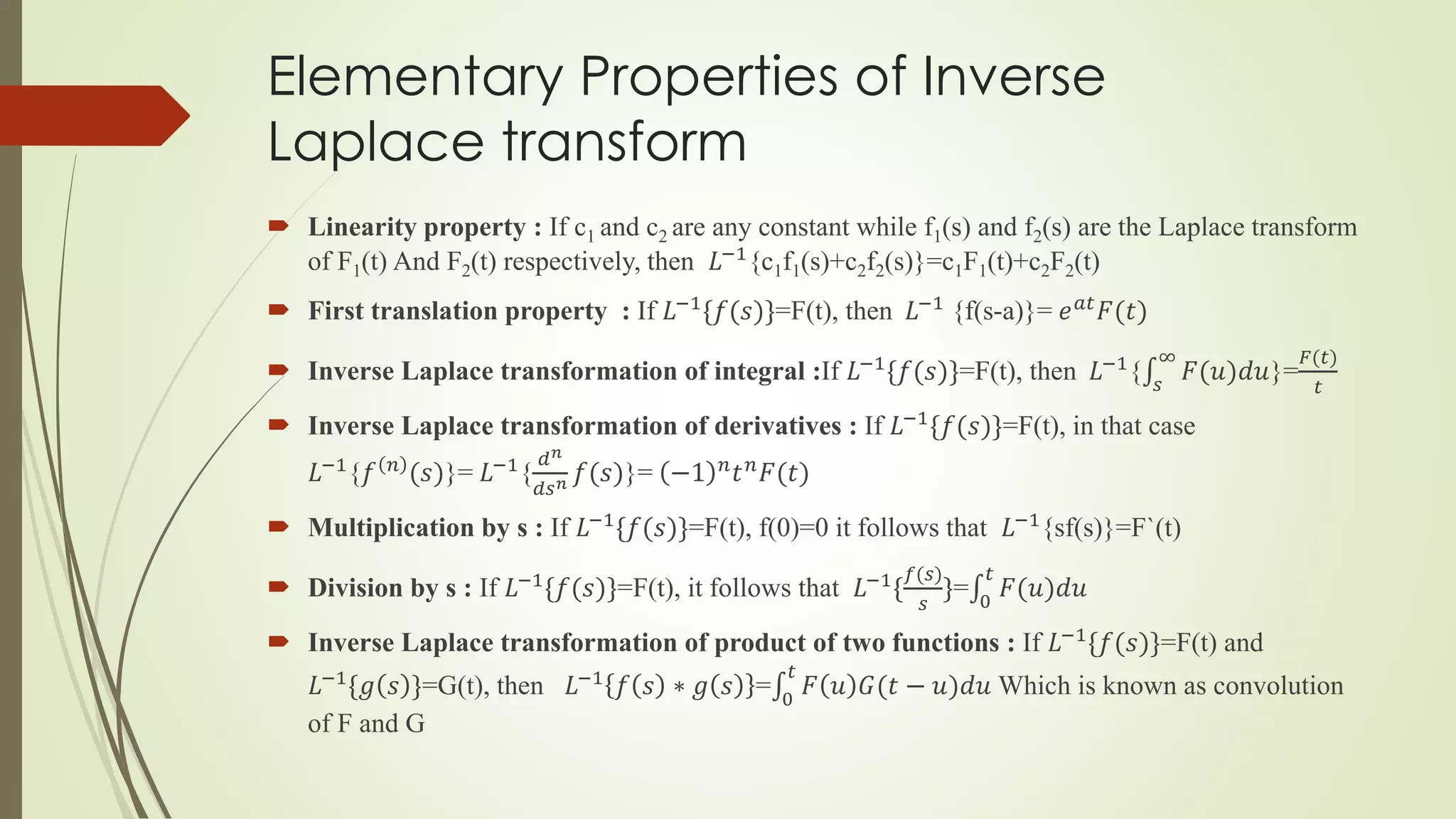 Laplace Transformation & Its Application | PPTX