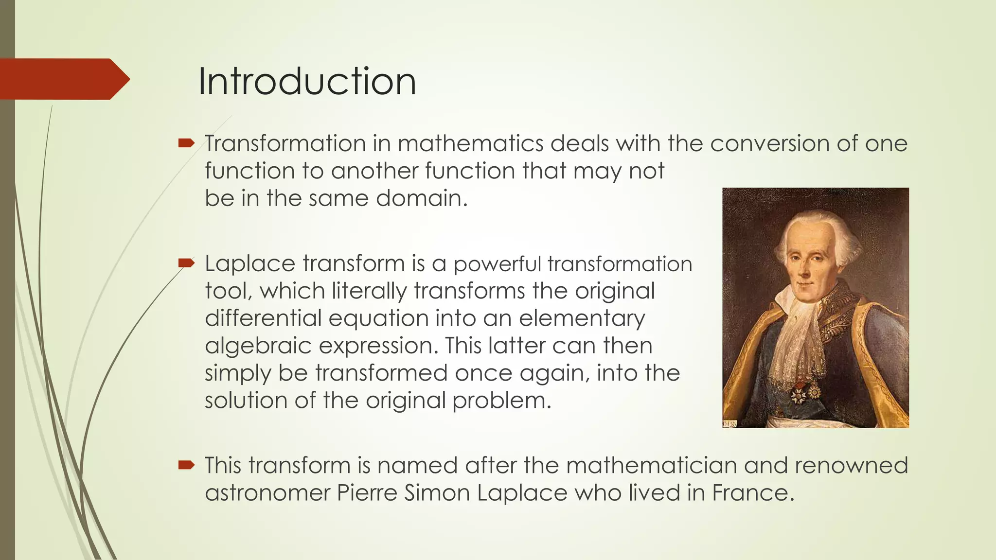 Laplace Transformation & Its Application | PPTX