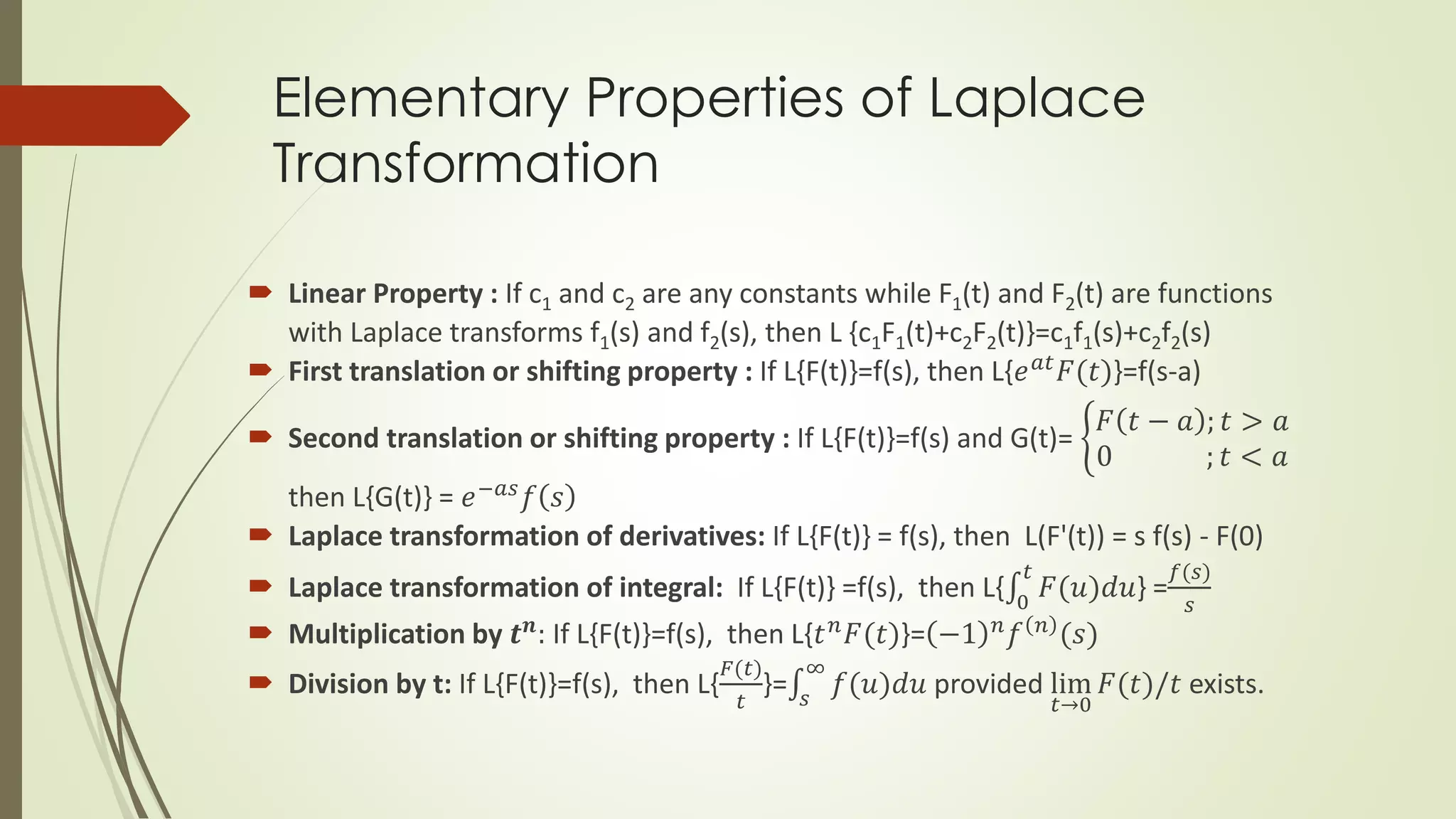 Laplace Transformation & Its Application | PPTX