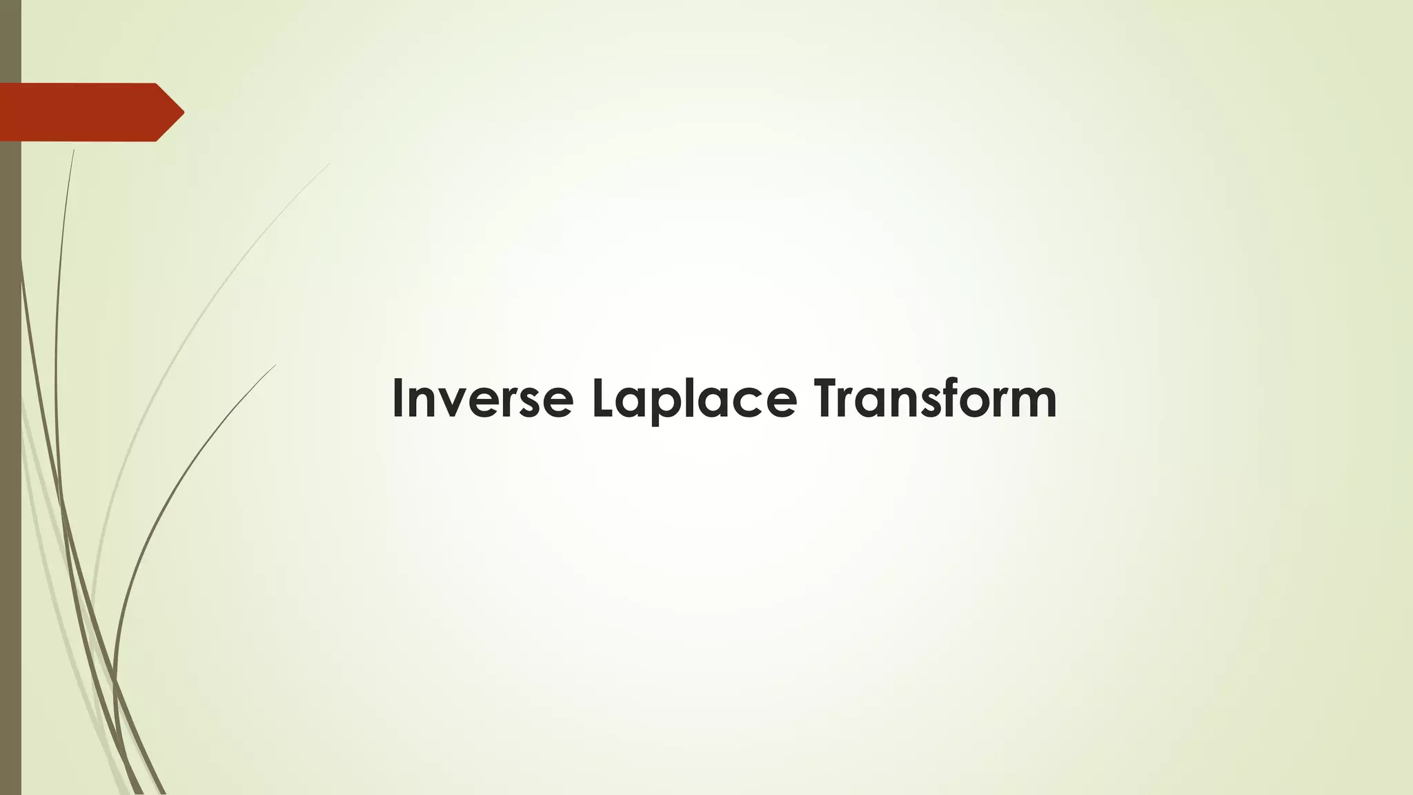 Laplace Transformation & Its Application | PPTX
