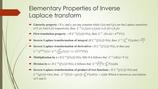 Laplace Transformation & Its Application | PPTX