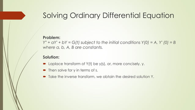 Laplace Transformation & Its Application | PPTX