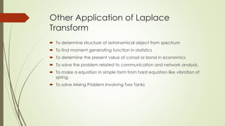 Laplace Transformation & Its Application | PPTX