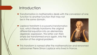 Laplace Transformation & Its Application | PPTX