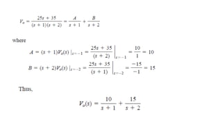 Laplace ckt analysis with intial condition | PPTX