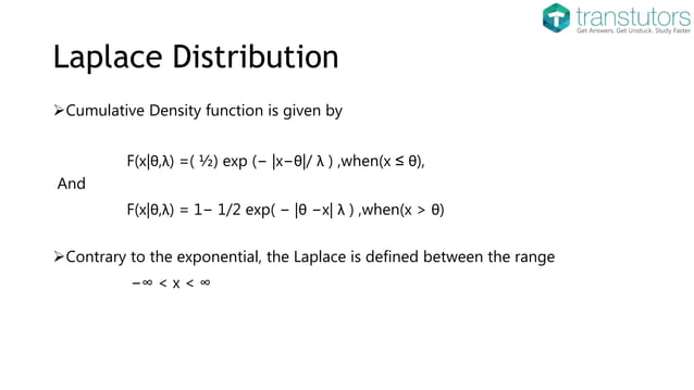 Laplace Distribution | Statistics | PPTX | Physics | Science