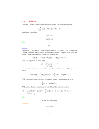 Laplace problems | PDF