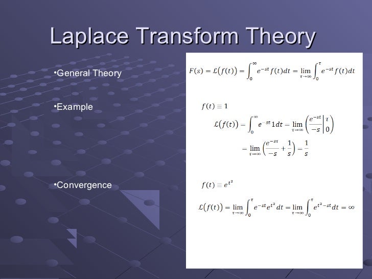 Laplace transform