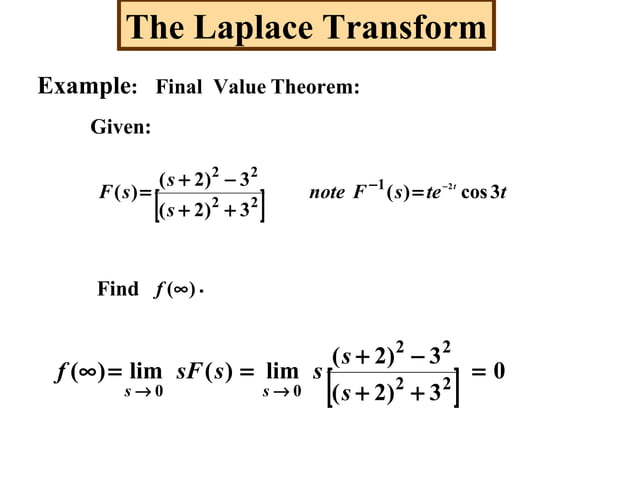 Laplace transform | PPT