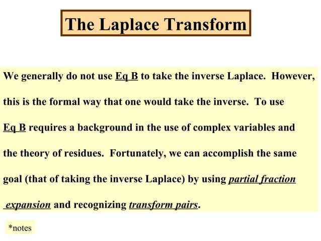 Laplace transform | PPT