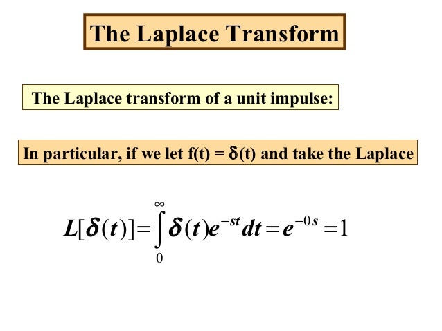 Laplace transform