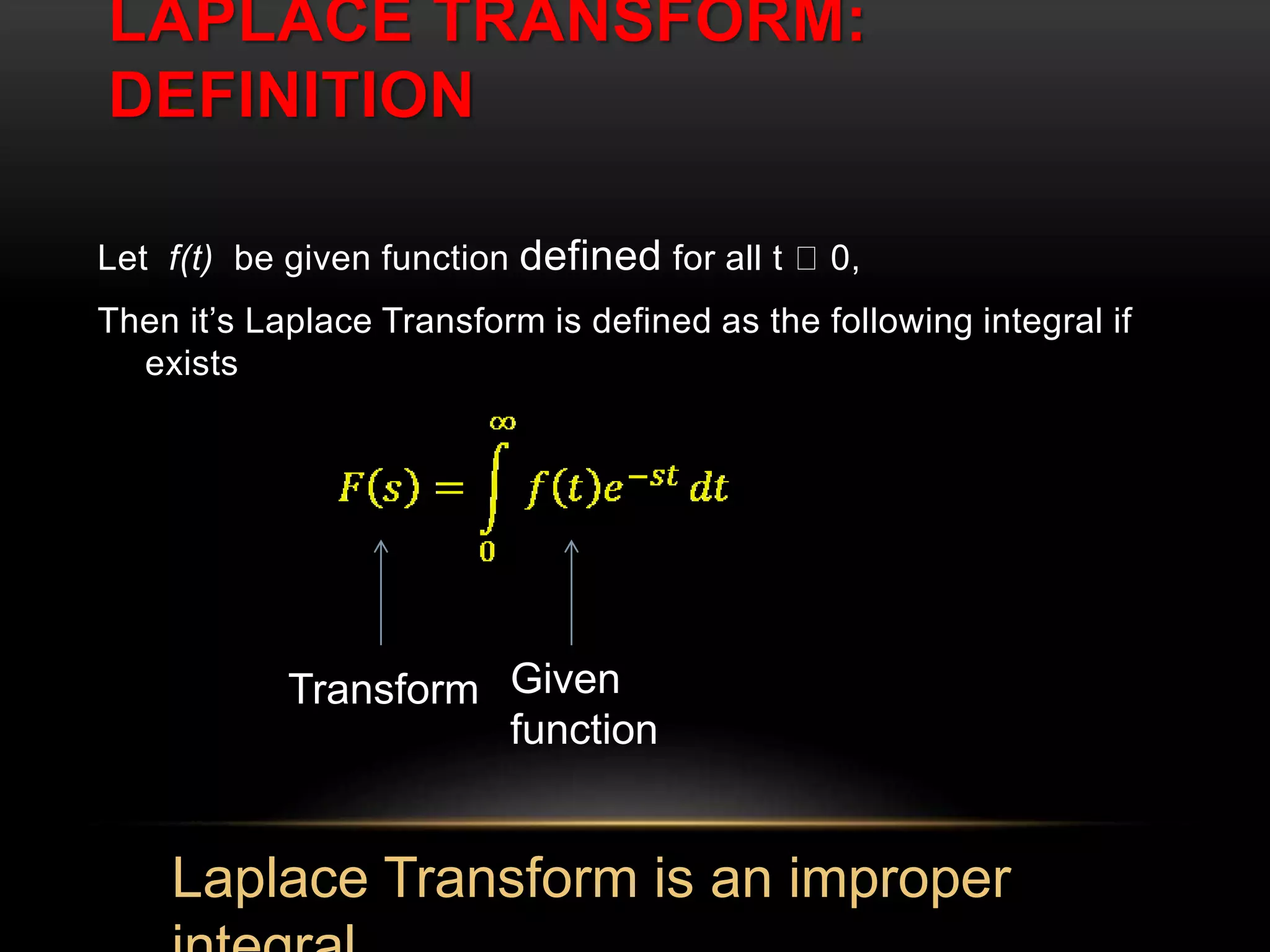 Laplace transform | PPTX