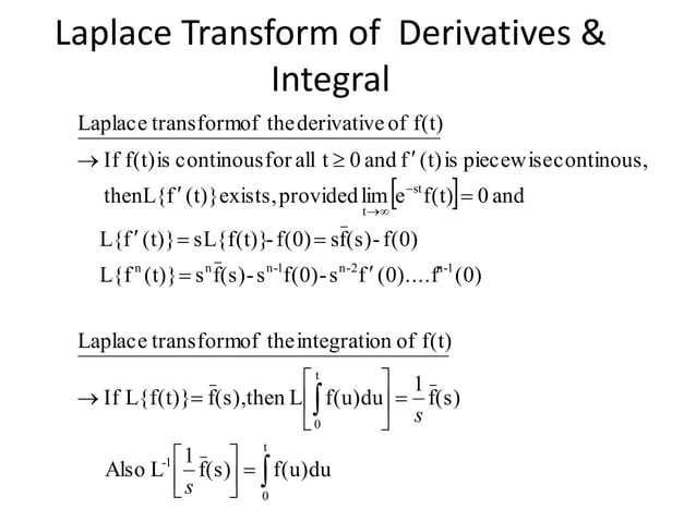Laplace transform | PPTX | Science