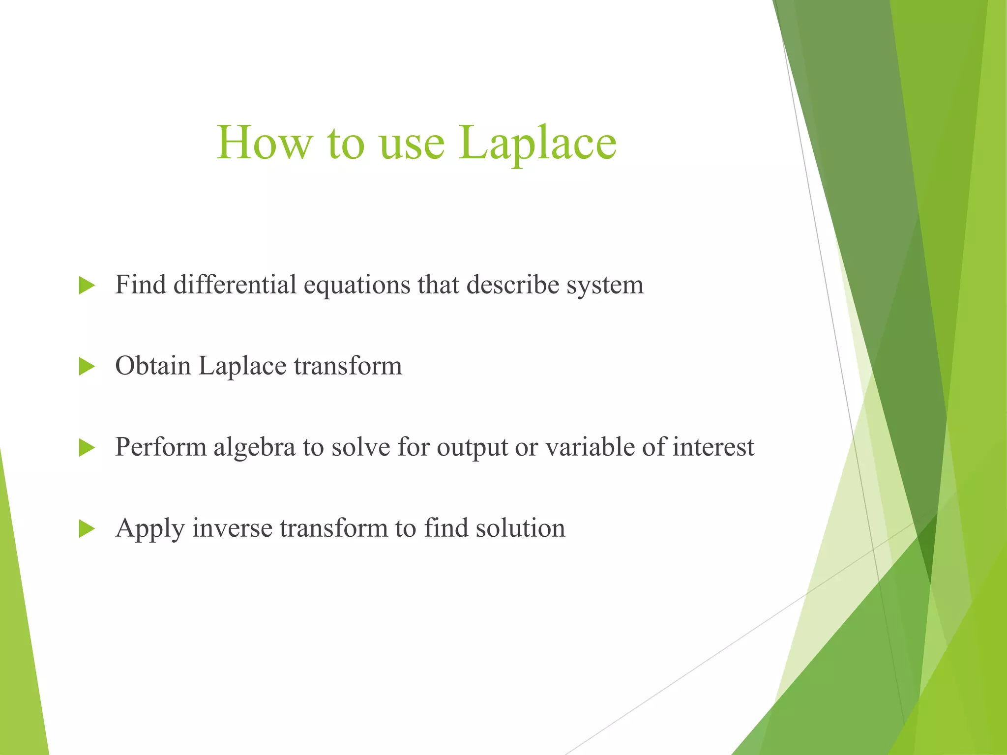 Laplace transform | PPTX