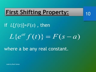 PROPERTIES OF LAPLACE TRANSFORM | PPTX
