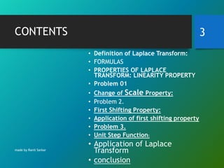 PROPERTIES OF LAPLACE TRANSFORM | PPTX