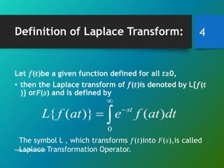 PROPERTIES OF LAPLACE TRANSFORM | PPTX