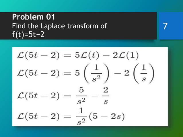PROPERTIES OF LAPLACE TRANSFORM | PPTX | Physics | Science
