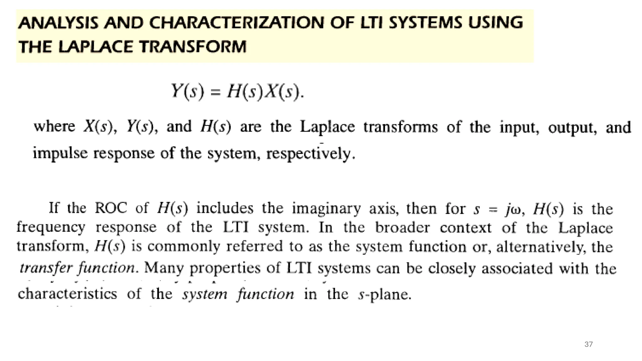 Laplace Transform in signal and system slide | PDF