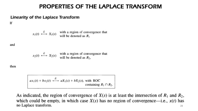 Laplace Transform in signal and system slide | PDF