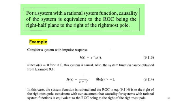 Laplace Transform in signal and system slide | PDF