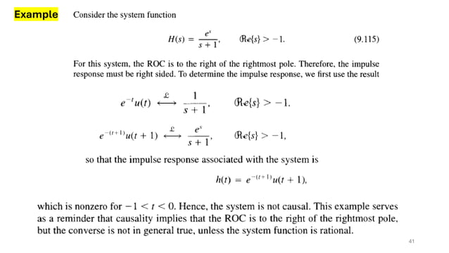 Laplace Transform in signal and system slide | PDF