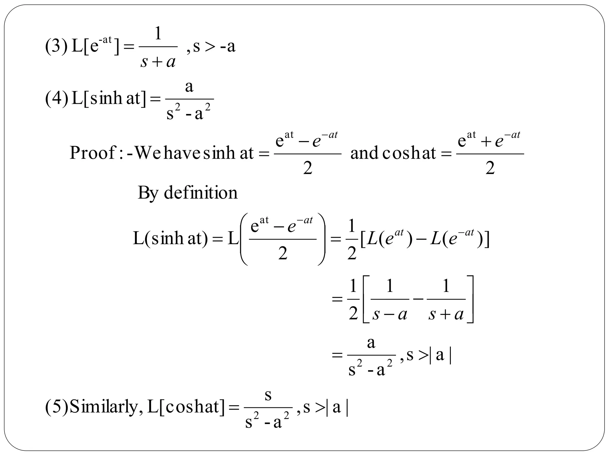 Laplace transform and its applications | PPTX | Physics | Science