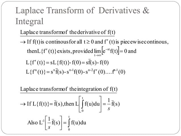 Laplace transform and its applications | PPTX | Physics | Science