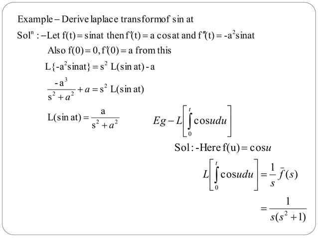 Laplace transform and its applications | PPTX | Physics | Science