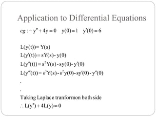 Laplace transform and its applications | PPTX