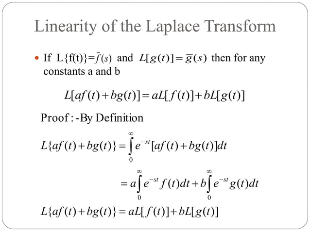 Laplace transform and its applications | PPTX | Physics | Science