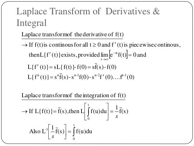 Laplace transform and its applications