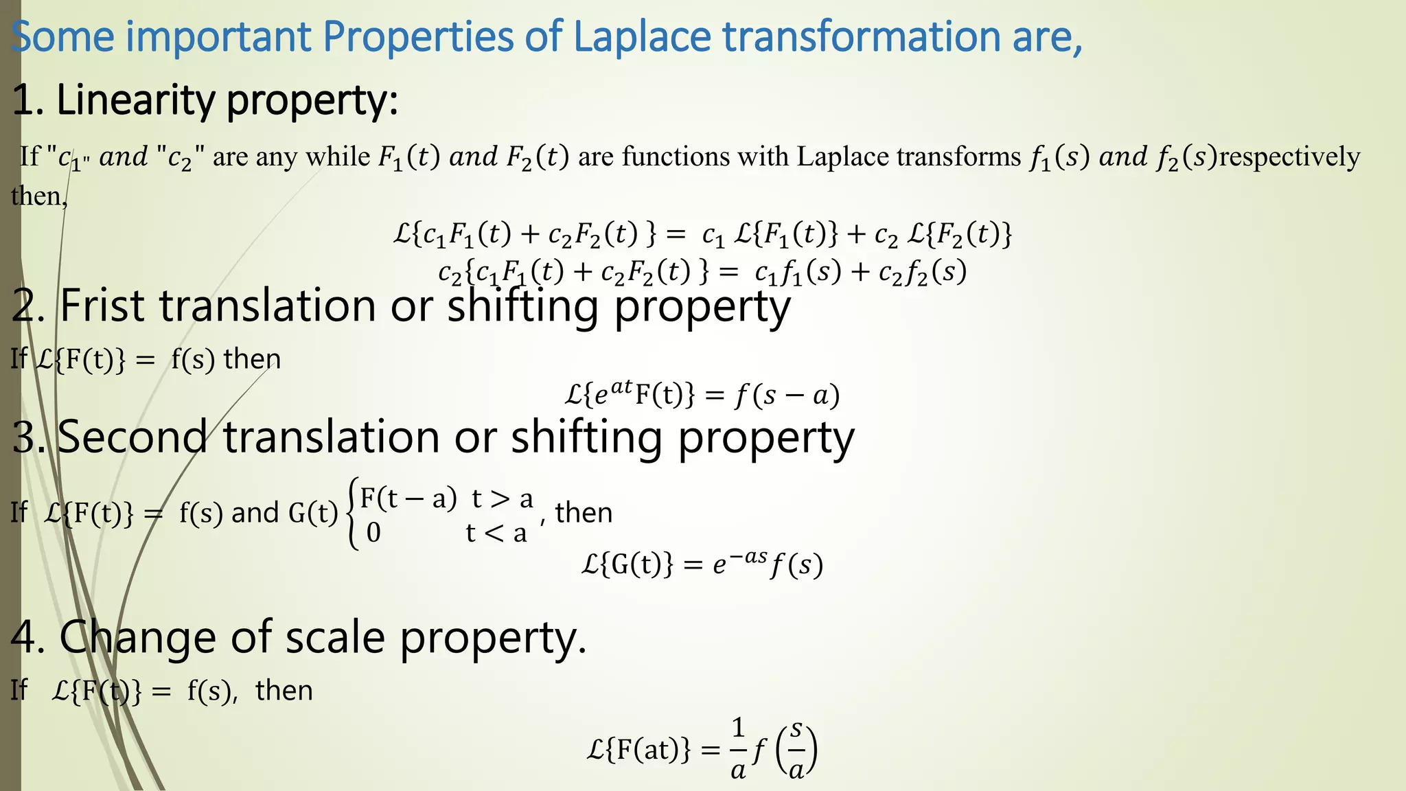 Laplace transformation | PPT